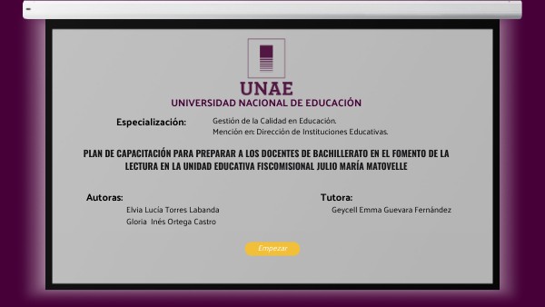 Presentación de Proyecto | Genially