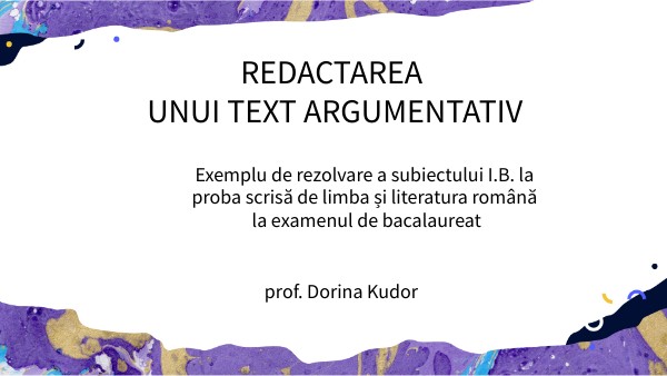 Textul argumentativ | Genially