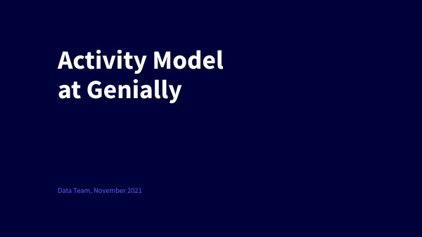Activity Model