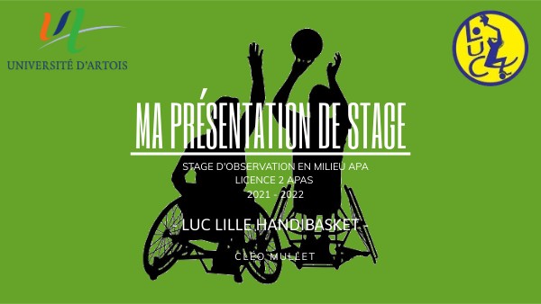 MA PRESENTATION DE STAGE | Genially
