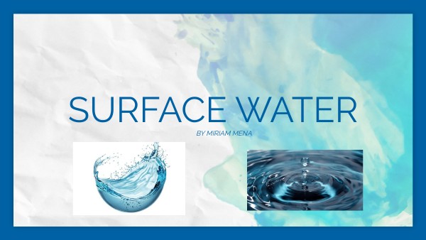 SURFACE WATER | Genially