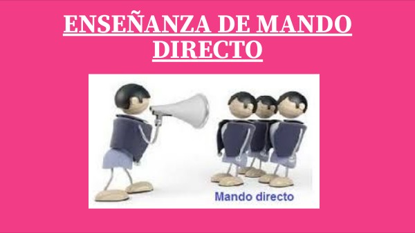 ENSEÑANZA MANDO DIRECTO | Genially