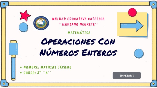 OPERACIONES CON NUMEROS ENTEROS