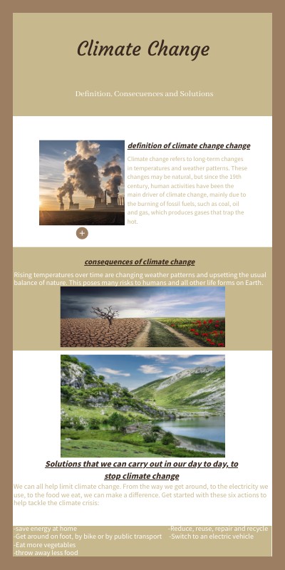 CLIMATE CHANGE | Genially