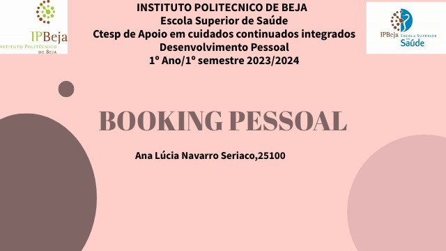 Booking Pessoal