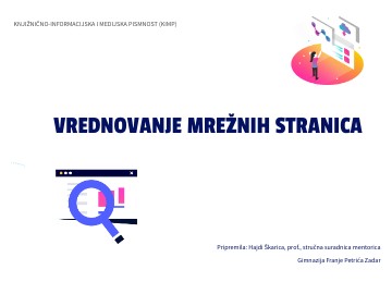 VREDNOVANJE MREŽNIH STRANICA