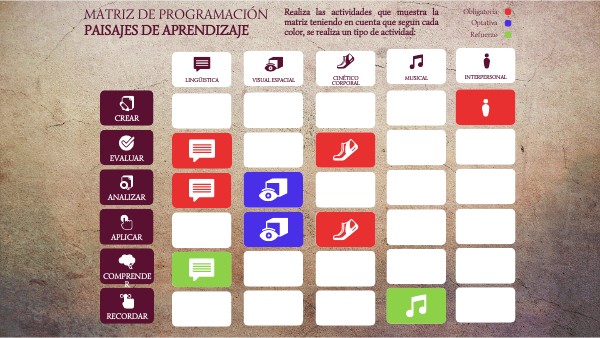 MATRIZ DE PROGRAMACIÓN
