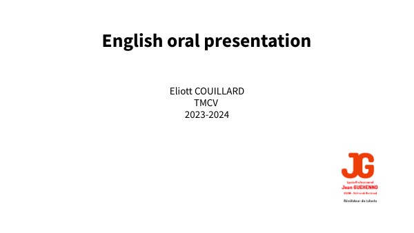 English oral presentation