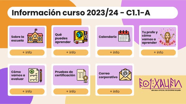 Información primer día C1.1 - A | Genially