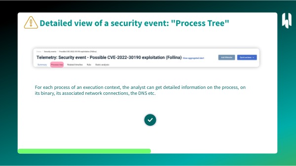 Detection - process tree tab
