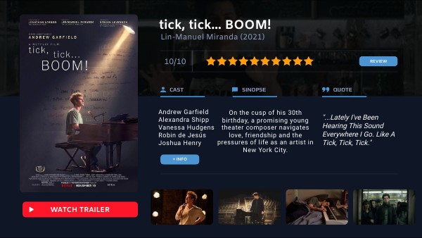 RESEÑA CINE (tick, tick...BOOM!) | Genially