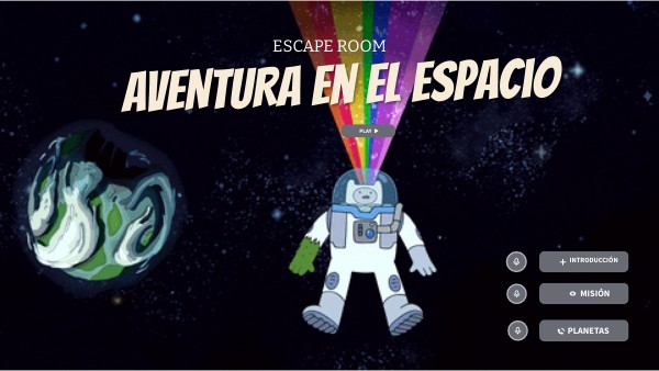 ESCAPE ROOM - AVENTURA EN EL ESPACIO | Genially