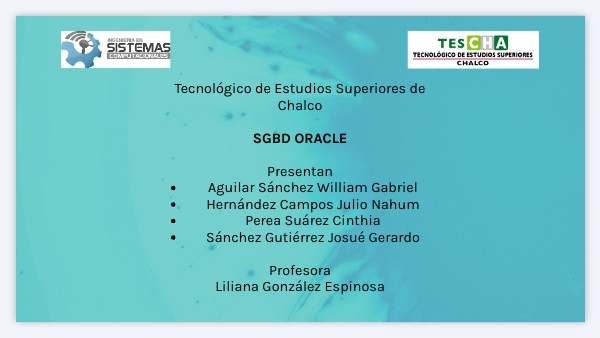 SGBD ORACLE | Genially