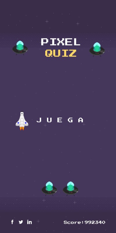 QUIZ PIXEL NAVE ESPACIAL