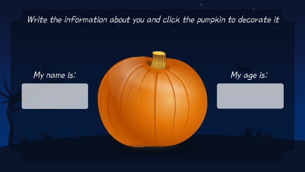 Halloween pumpkin decoration | Genially