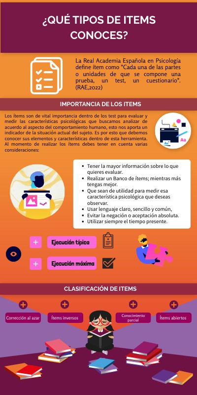 ¿Qué tipo de items conoces?