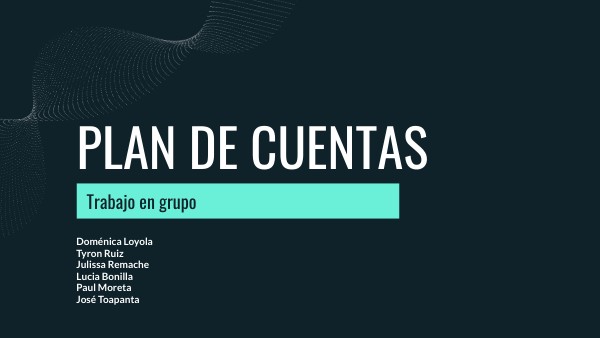 Plan de cuentas | Genially