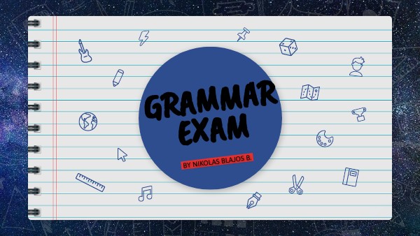 grammar exam | Genially