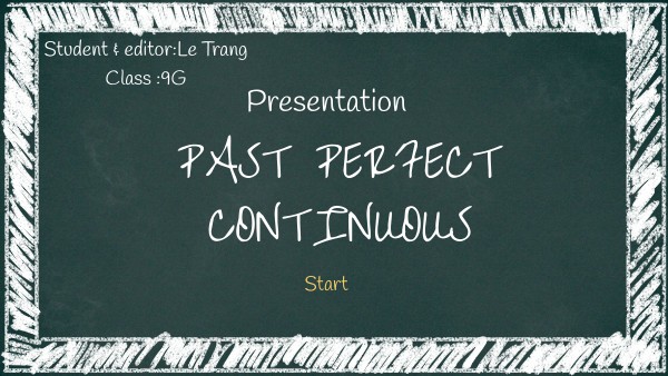 Past perfect continuous | Genially