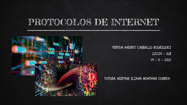PROTOCOLOS DE INTERNET