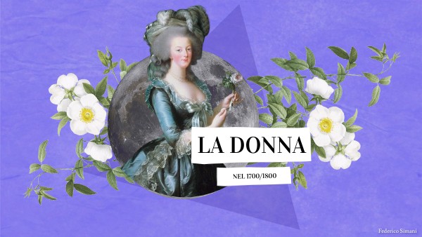 Presentazione donna nel XVIII | Genially