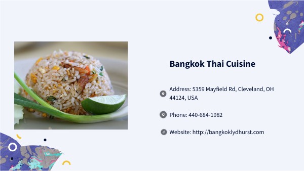 Bangkok Thai Cuisine | Genially