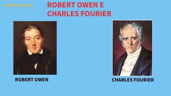 ROBERT OWEN E CHARLES FOURIER