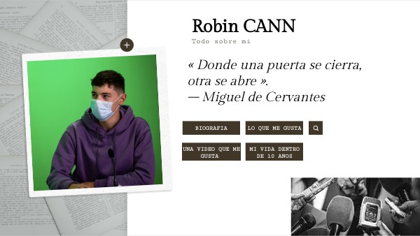 Mi biografía, Robin Cann | Genially