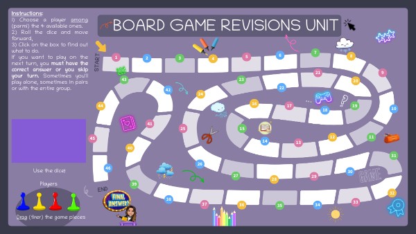 Revision board game 5e | Genially