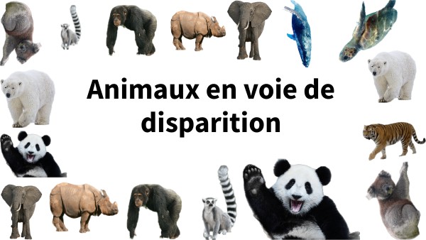 Animaux en voie de disparition