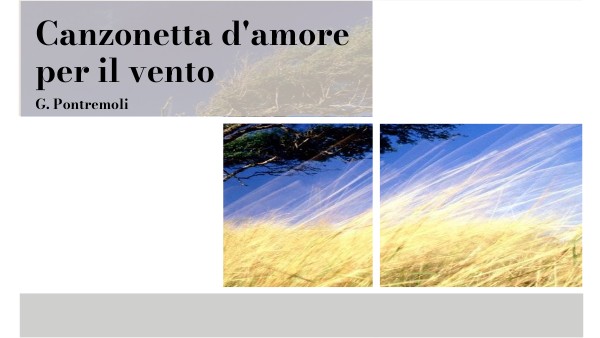 Canzonetta d'amore per il vento | Genially
