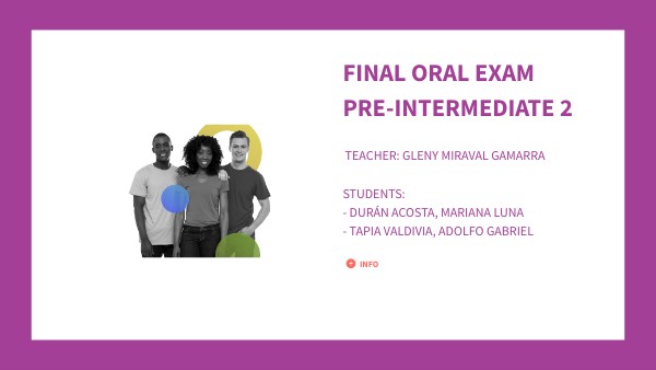 FINAL ORAL EXAM