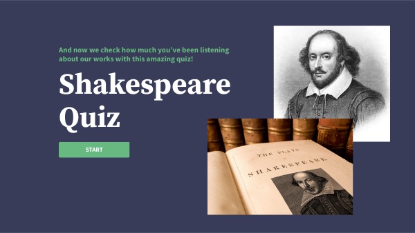 Quiz Shakespeare | Genially