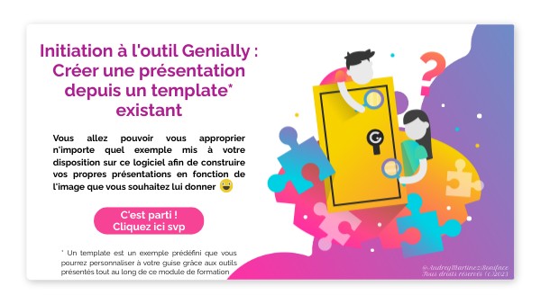 Auto-formation à la personnalisation d'un template sur Genially | Genially