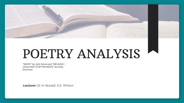 POETRY ANALYSIS PRESETATION | Genially