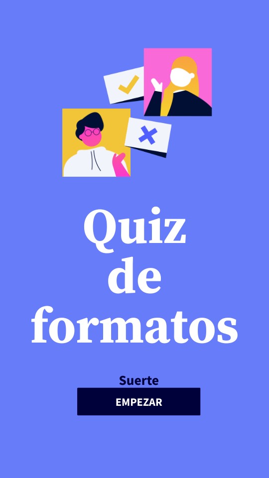 Quiz formatos | Genially
