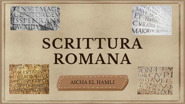 SCRITTURA ROMANA