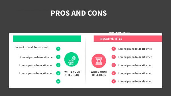 PROS AND CONS
