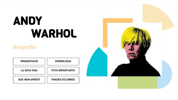 BIOGRAFIA ANDY WARHOL