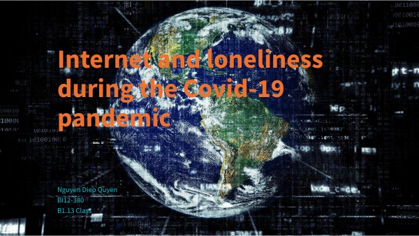 Internet and loneliness | Genially