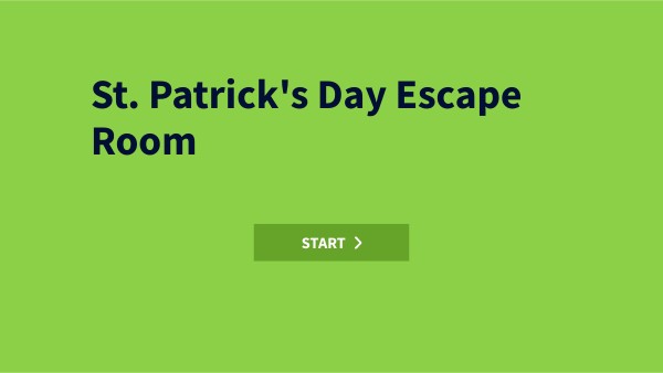 St. Patrick's Day Escape Room | Genially