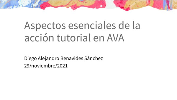 Presentación en línea de la acción tutorial