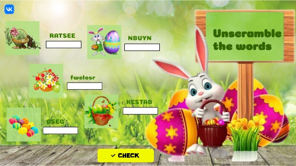 easter unscramble | Genially