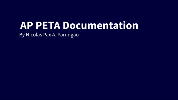AP PETA Presentation