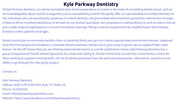 Kyle Parkway Dentistry