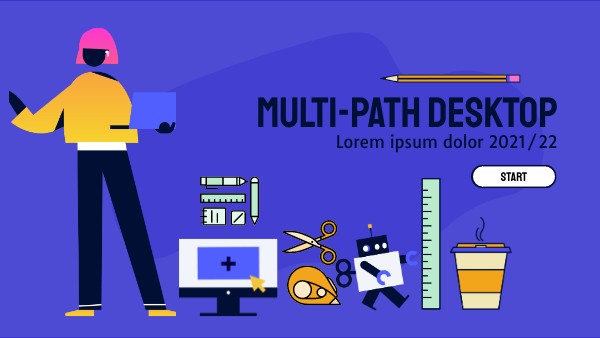 MULTI-PATHS DESKTOP PRESENTATION | Genially