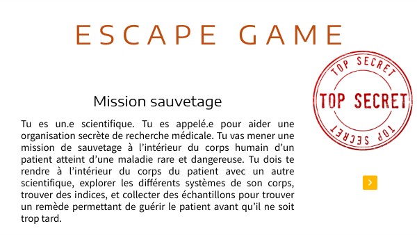 ESCAPE GAME | Genially