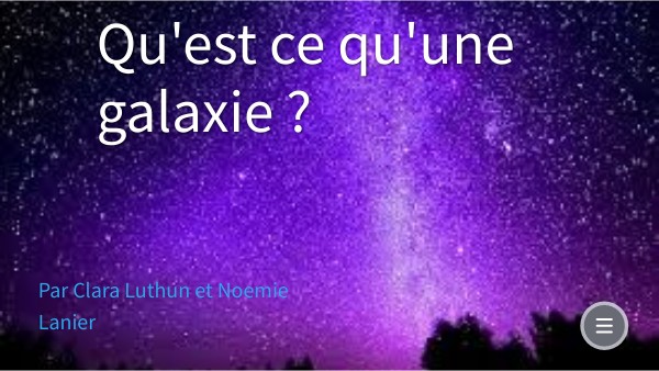 La galaxie | Genially