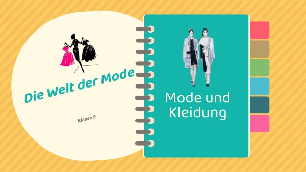 Интерактивный шаблон книги Die Welt der Mode | Genially