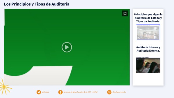 Principios y Tipos de Auditoría | Genially